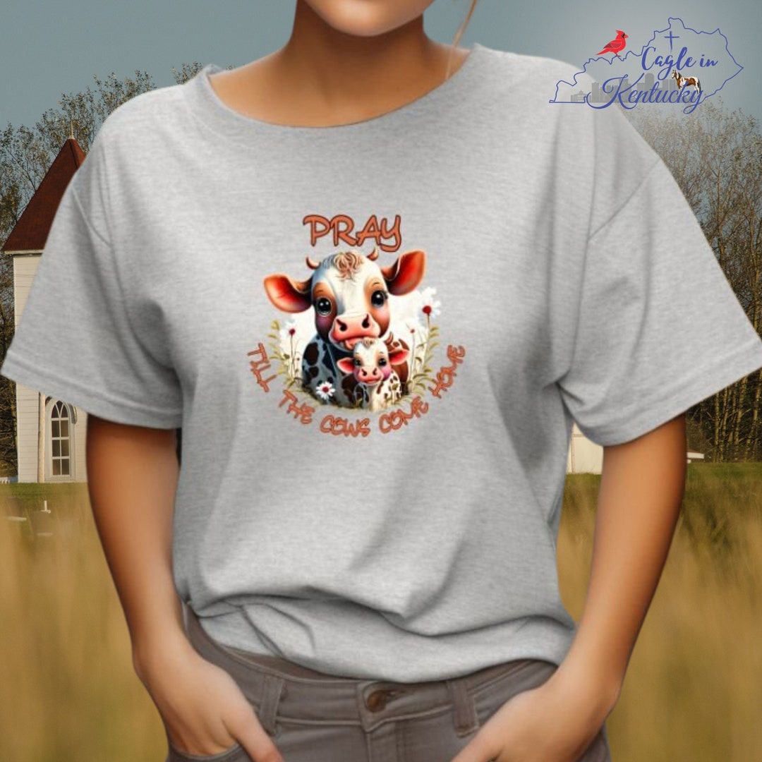 Cute Cow Tee Shirt Christian Tee Shirt Farm Shirt Christian Gifts for ...