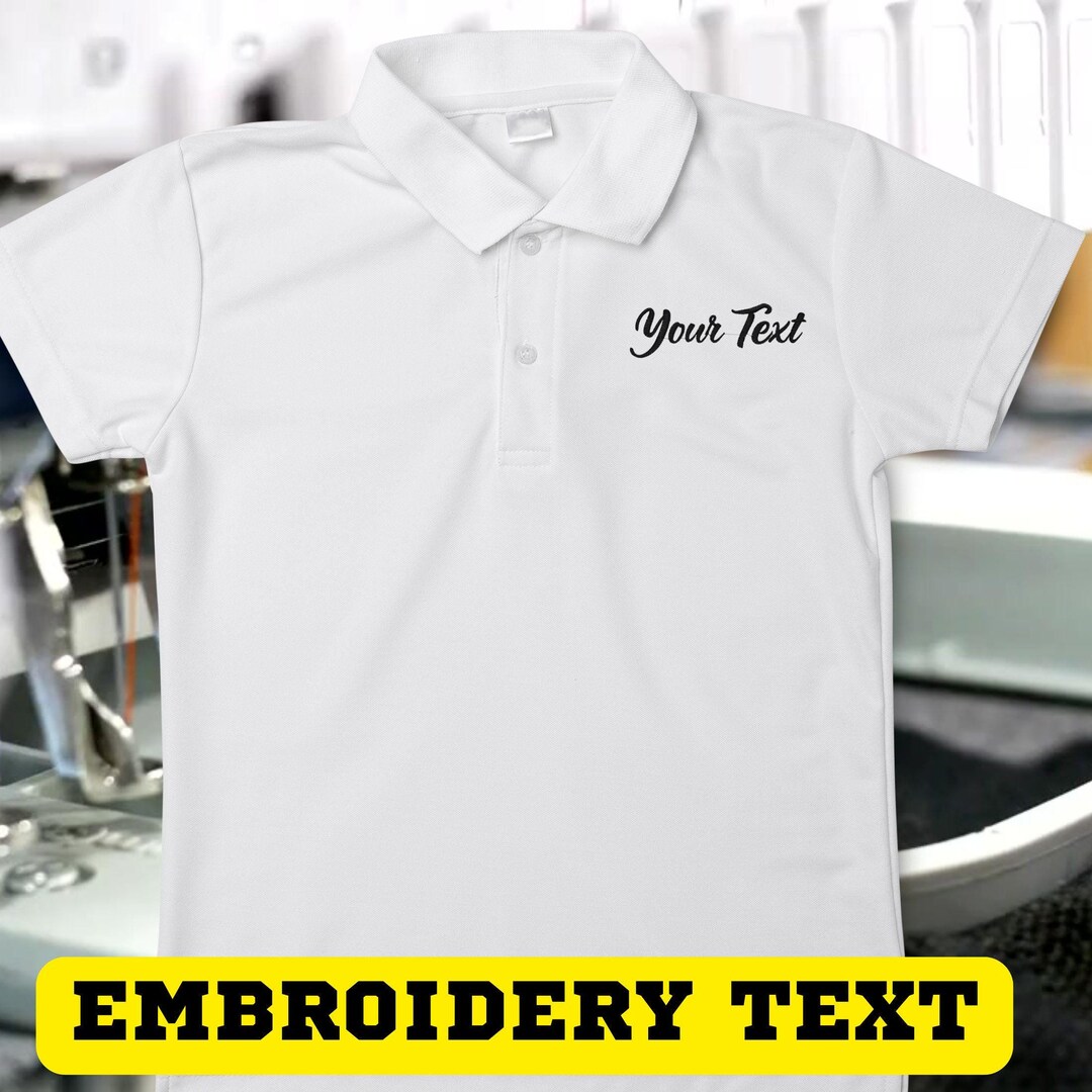 Embroidered Polo Shirt,,custom Emroidery Polo Shirt,personalised Polo ...
