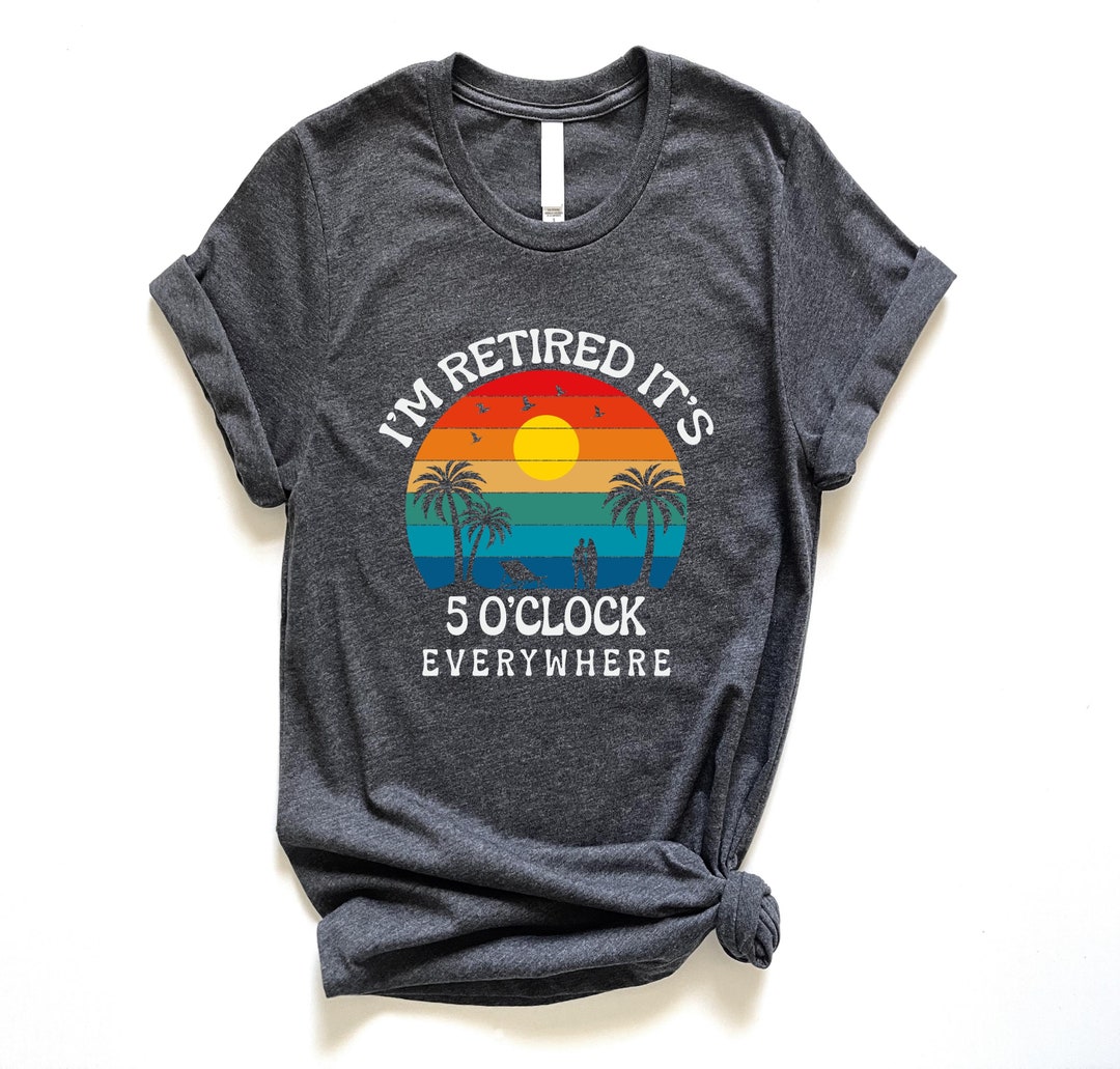 Funny Retirement T-shirt, Retirement Summer Outfit, Beach Tee ...
