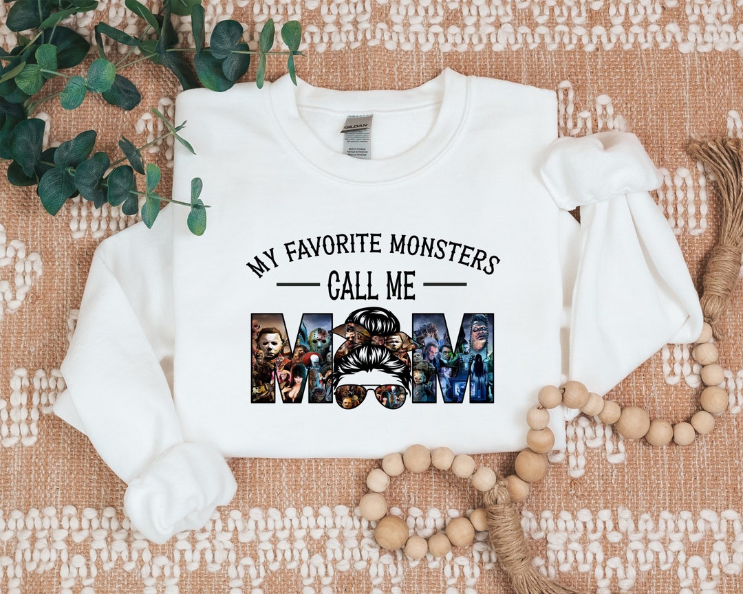 My Favorite Monsters Call Me Mom Shirt Halloween Mom T-shirt - Etsy