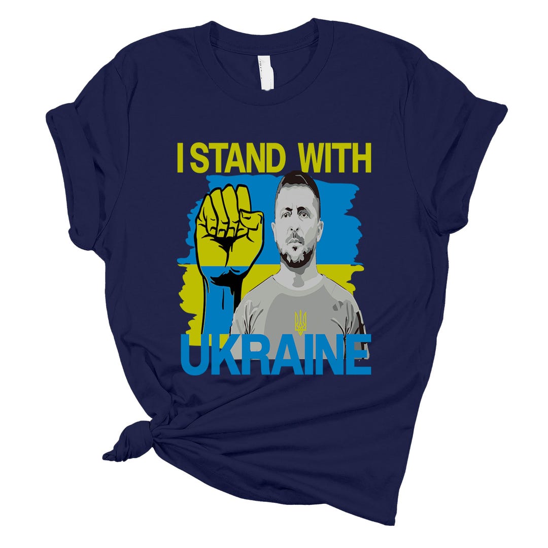 Support Ukraine Tee, Volodymyr Zelensky Shirt, Pro Ukraine Activist Tee ...