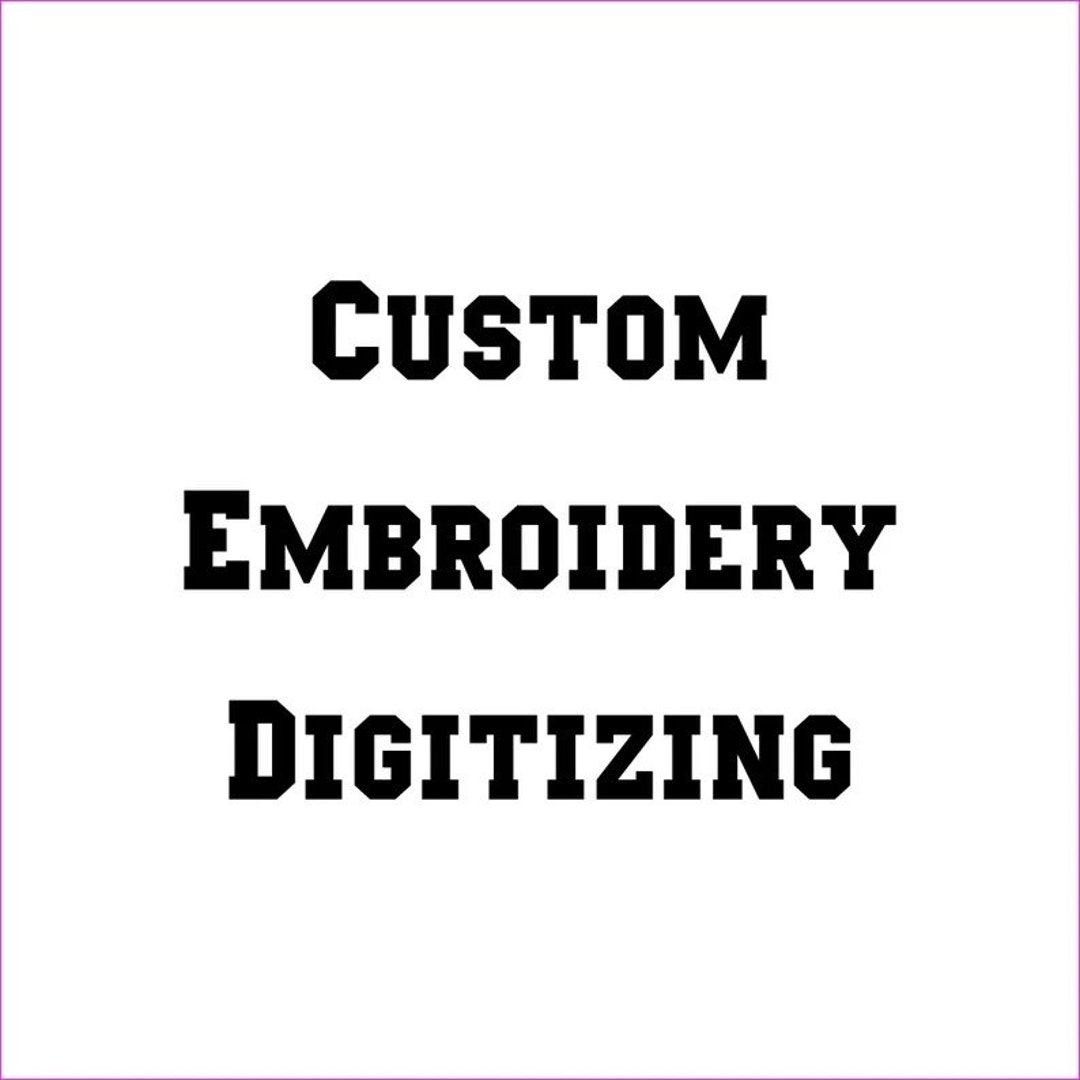 Fee for Digitizing the Logo - Etsy