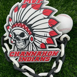 Custom 3D Printed Turnover Oversized Sports Chains MVP Player of the ...