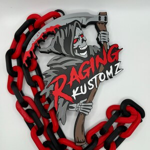 Custom 3D Printed Turnover Oversized Sports Chains - Etsy