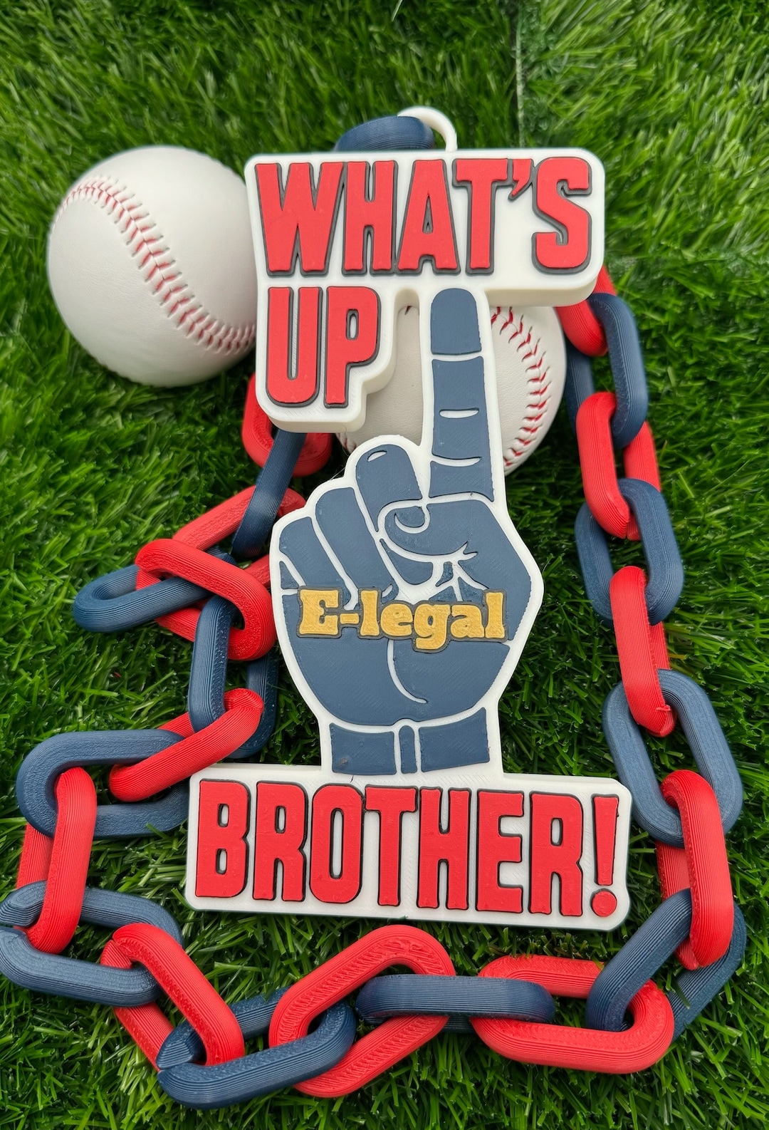 Custom 3D Printed Turnover Oversized Sports Chains - Etsy