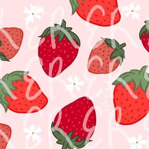 Strawberry Desktop Wallpaper - Etsy