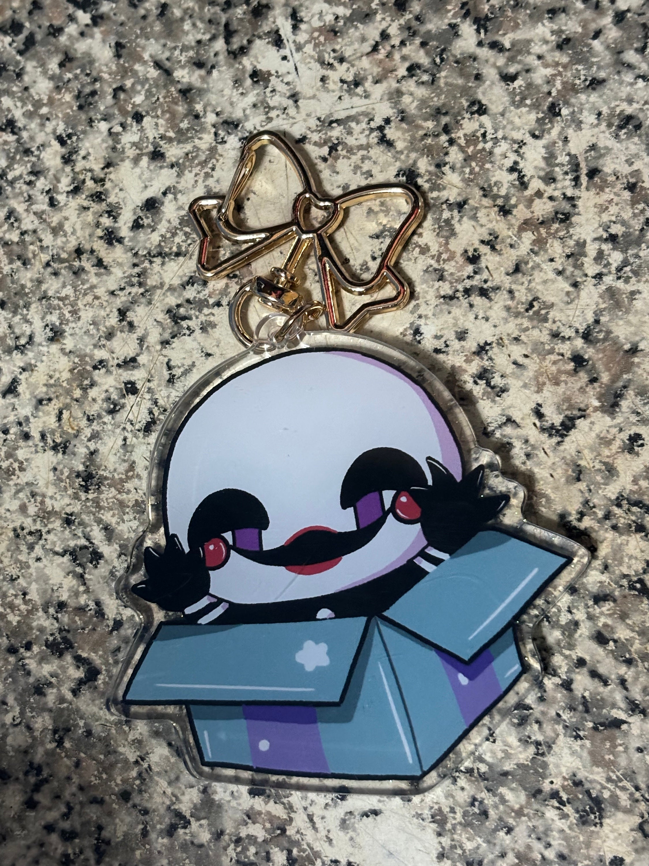 Five Nights at Freddys the Puppet Peeking Chibi Acrylic Charm FNAF - Etsy