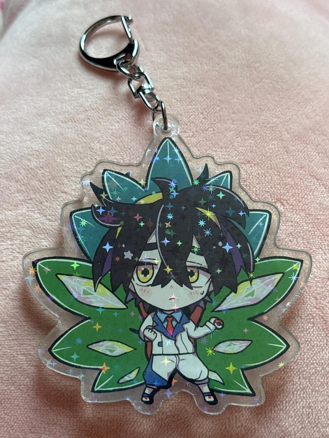 Chibi Pokemon Scarlet and Violet Kieran Chibi Double Sided 3 Inch Holo ...