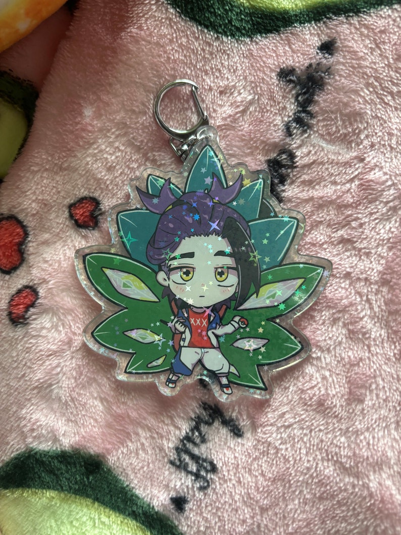 Chibi Pokemon Scarlet and Violet Kieran Chibi Double Sided Holo Epoxy ...