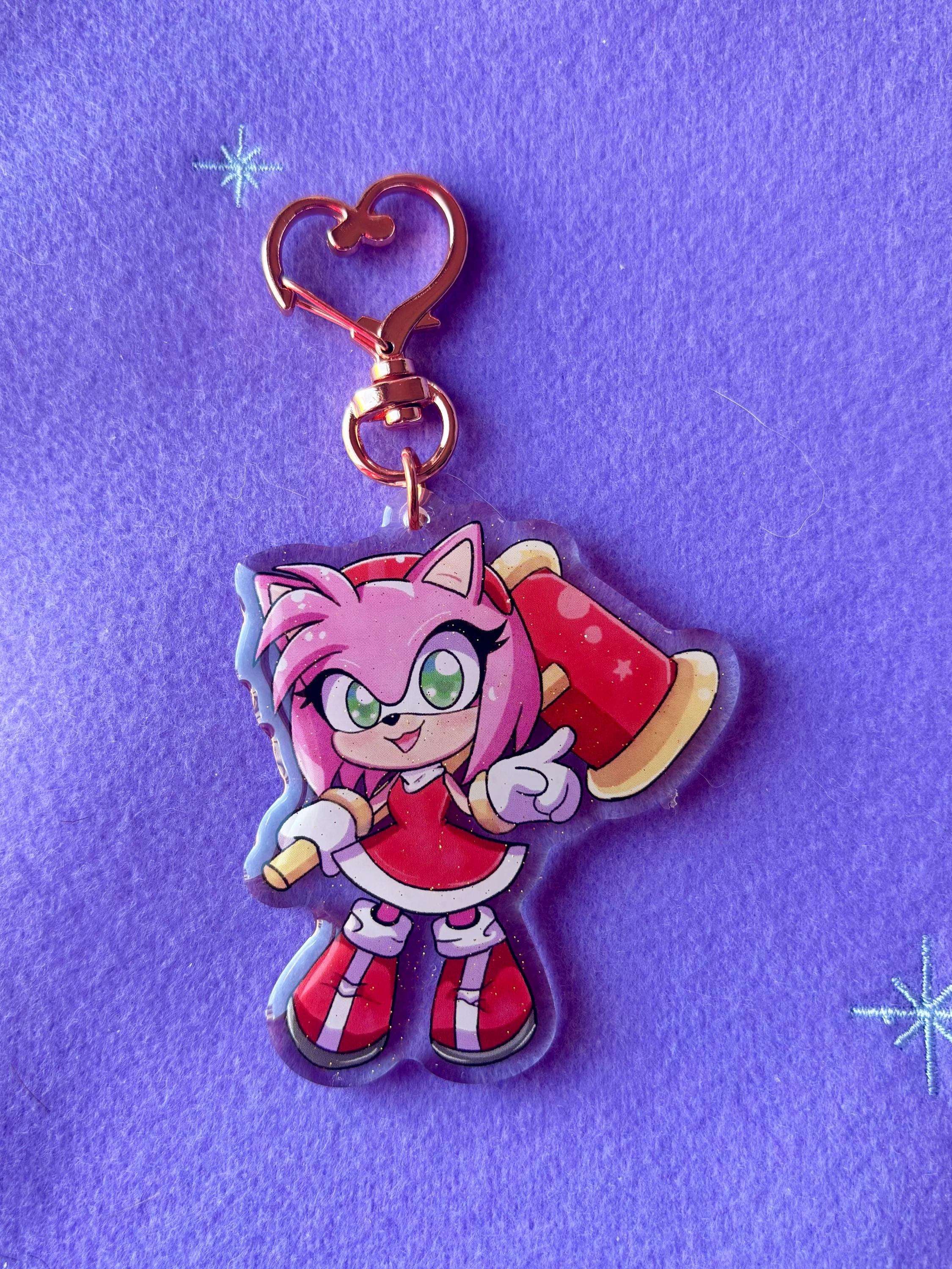 Sonic the Hedgehog Character Chibi Acrylic Glitter Charms 2.5 Inch - Etsy