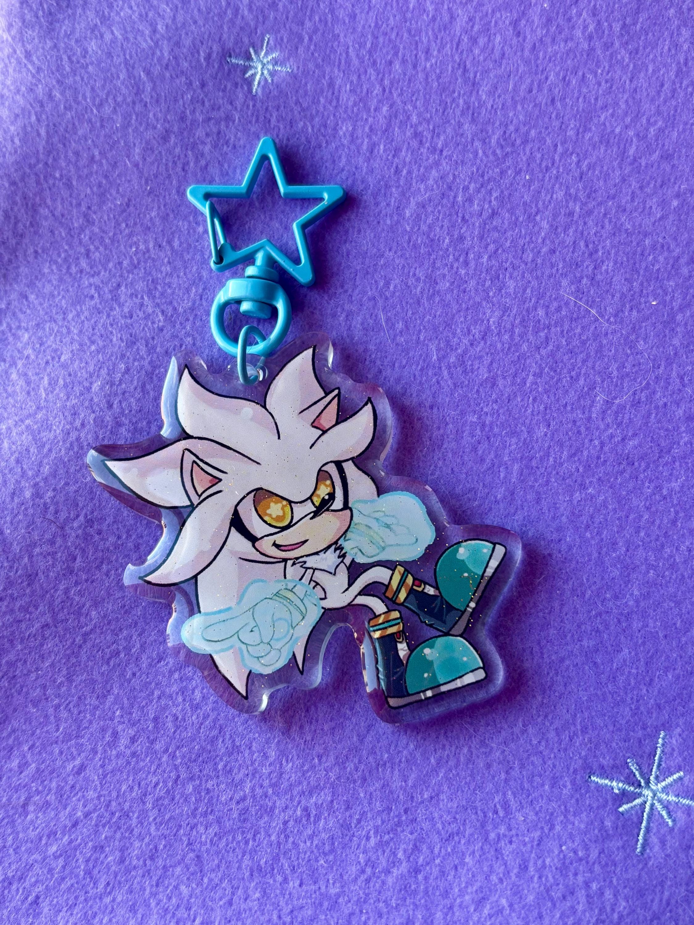 Sonic the Hedgehog Character Chibi Acrylic Glitter Charms 2.5 Inch - Etsy