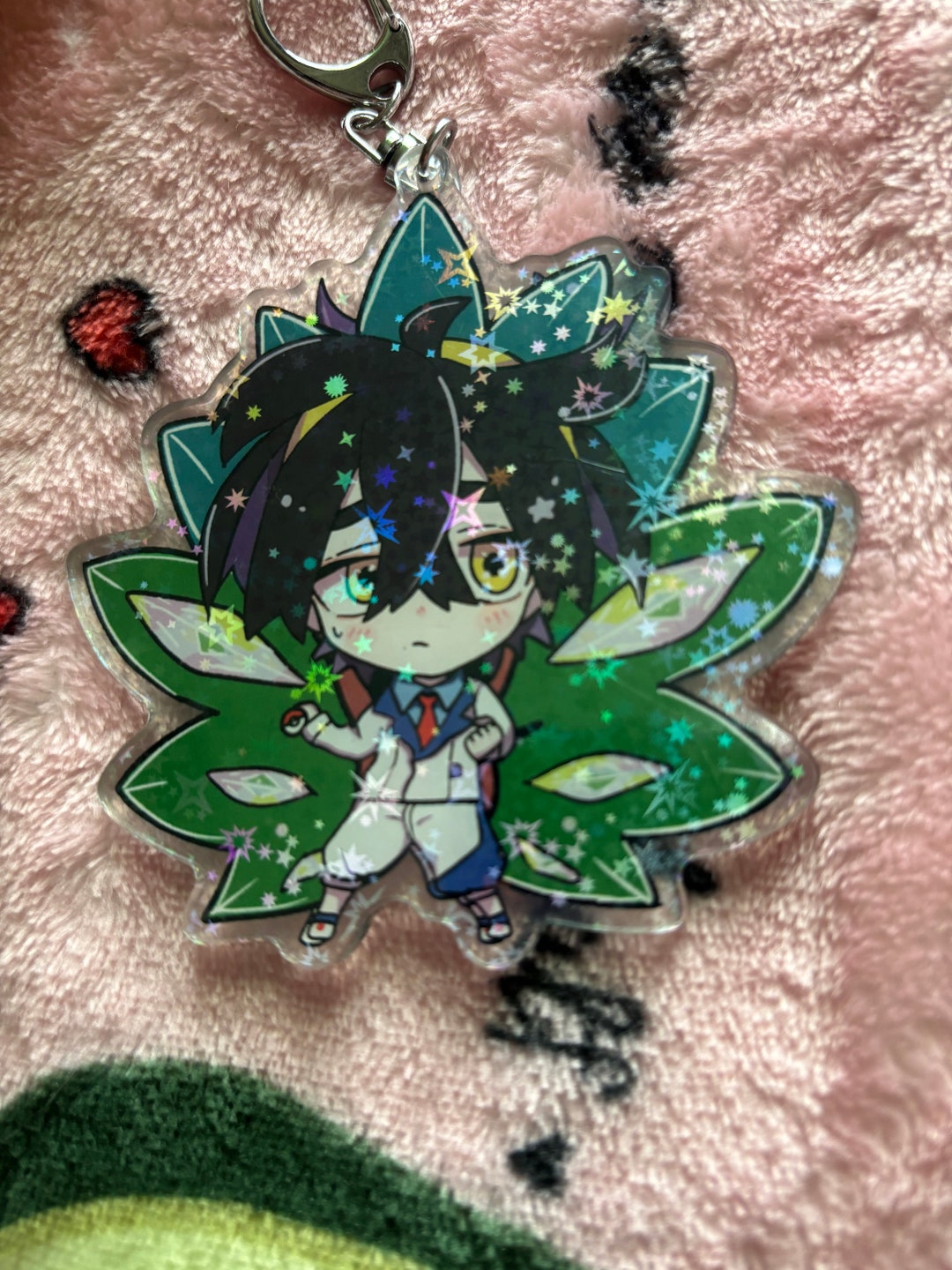 Chibi Pokemon Scarlet and Violet Kieran Chibi Double Sided Holo Epoxy ...