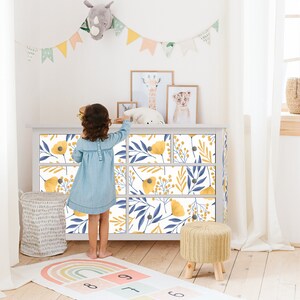Boho Rainbow Decal Set for Ikea Hemnes 8 and 10 Drawer Dresser - Floral ...