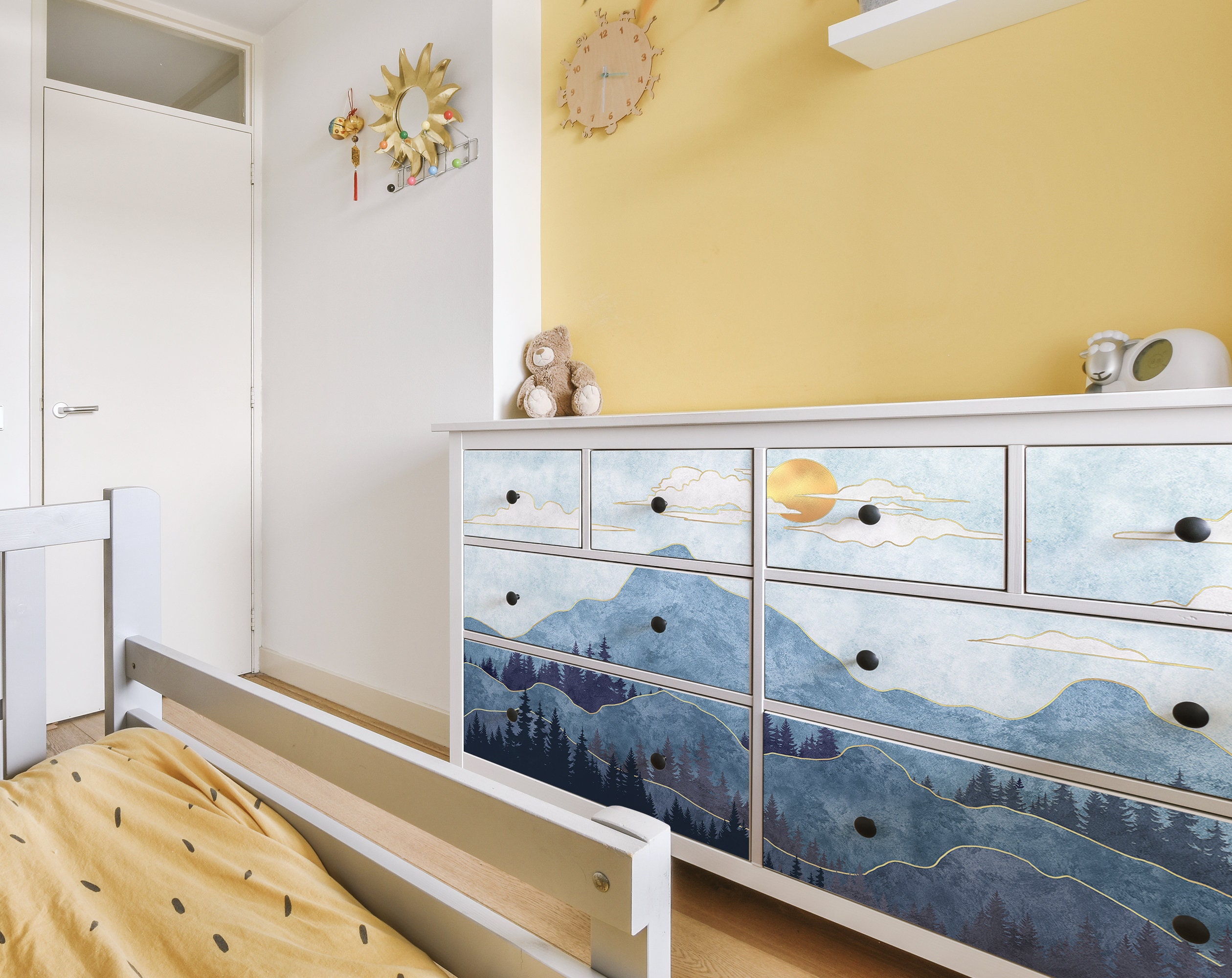 Custom Decal Set for Ikea Hemnes 8 and 10 Drawer Dresser Personalize ...