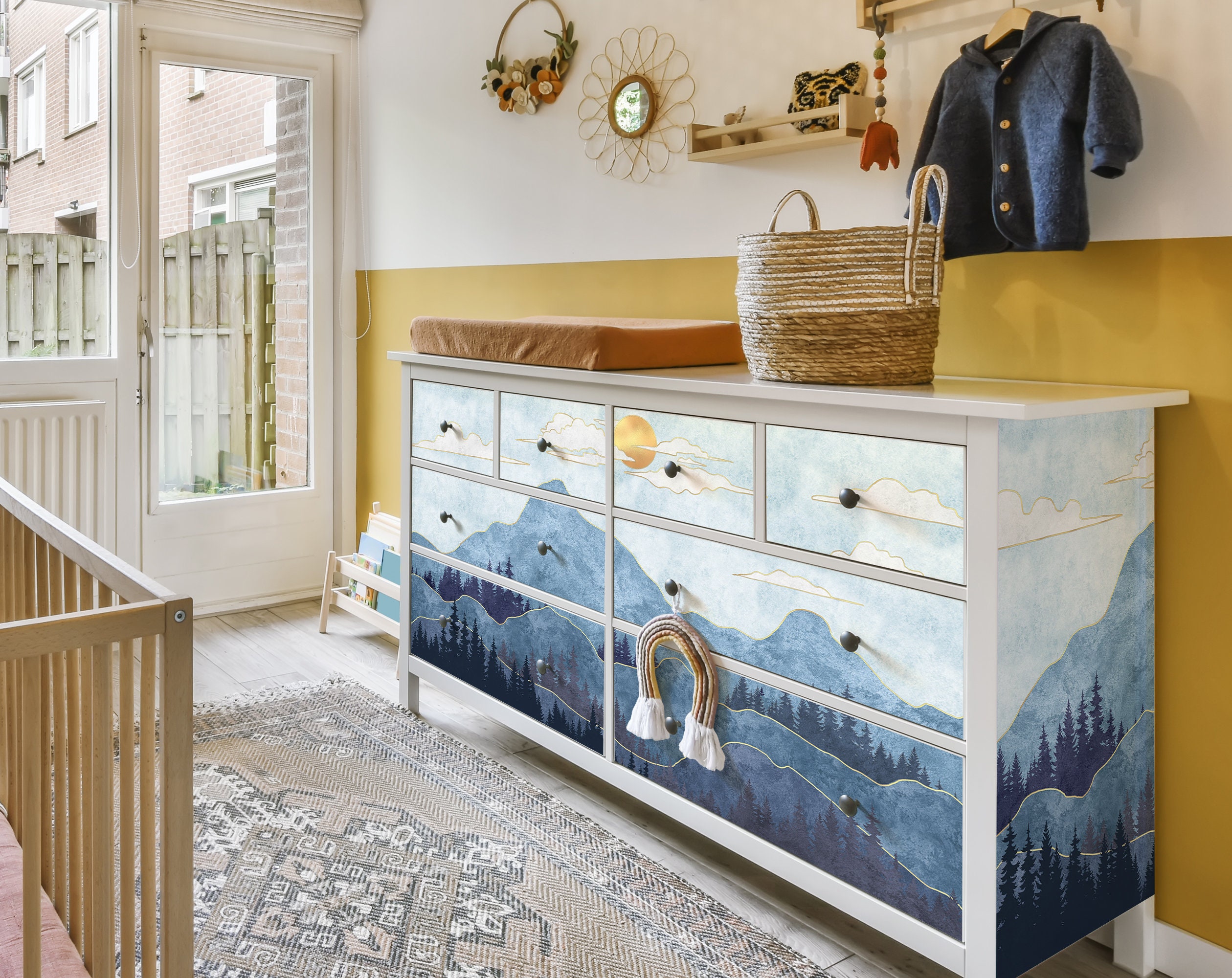 Custom Decal Set for Ikea Hemnes 8 and 10 Drawer Dresser Personalize ...