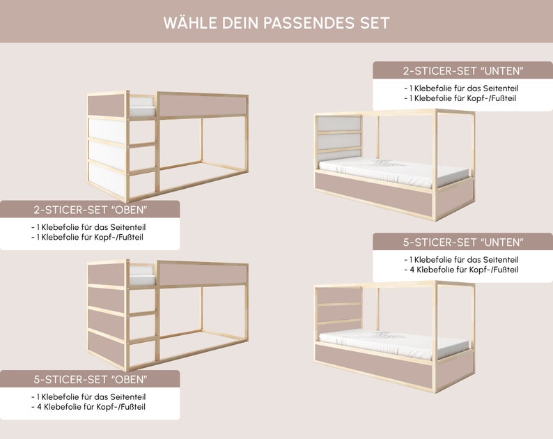 KURA Bed Sticker Forest Fir Nature Trees Peel and Stick - Etsy