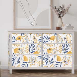 Boho Rainbow Decal Set for Ikea Hemnes 8 and 10 Drawer Dresser - Floral ...