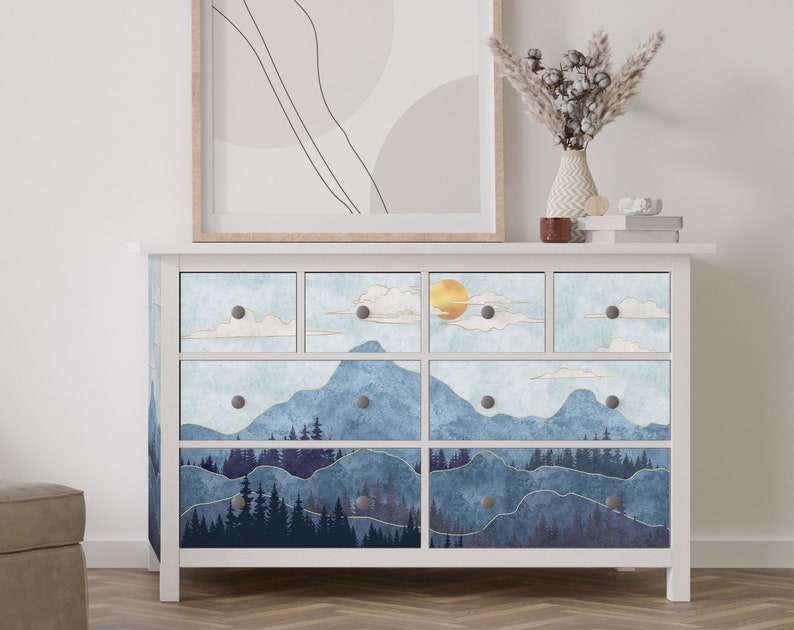 Custom Decal Set for Ikea Hemnes 8 and 10 Drawer Dresser Personalize ...