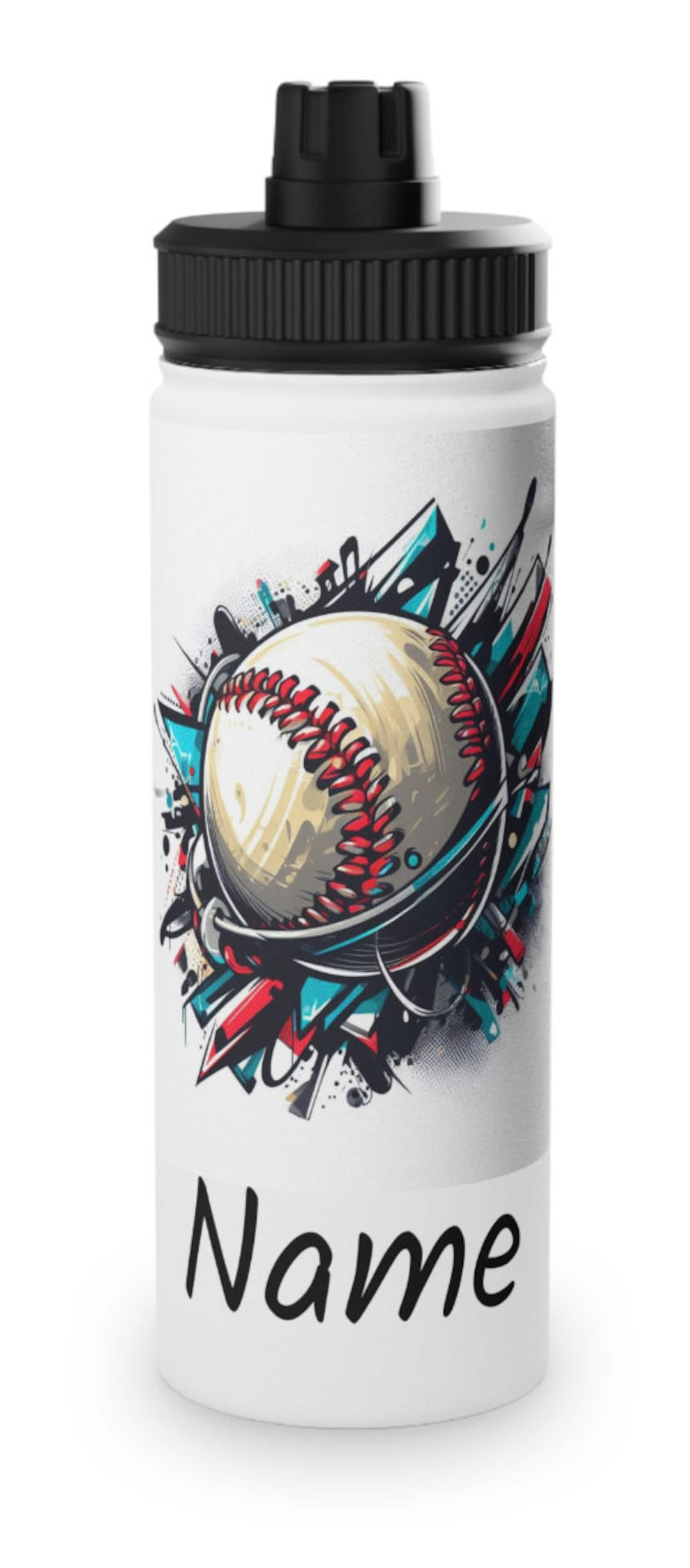 Personalized Baseball Water Bottle, Stainless Steel Water Bottle ...