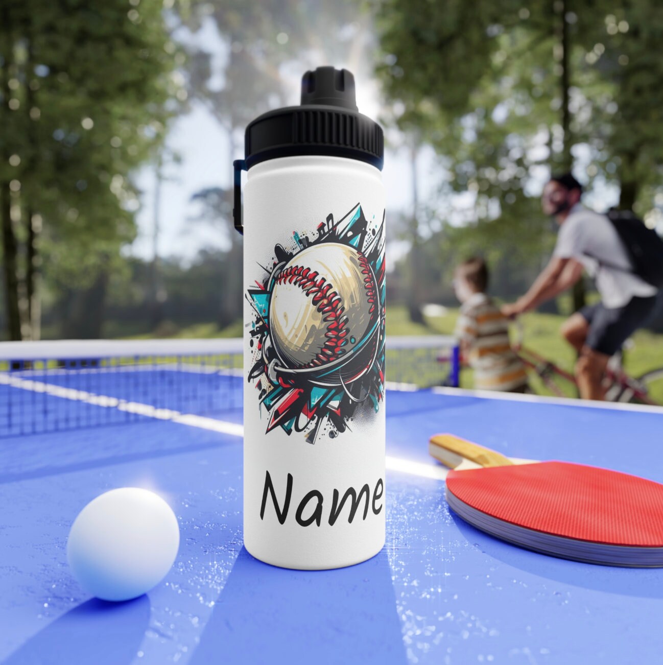 Personalized Baseball Water Bottle, Stainless Steel Water Bottle ...