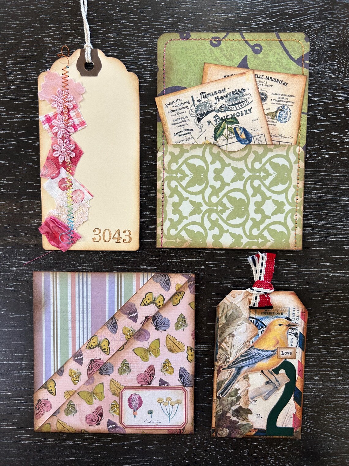 Ephemera Loaded Decorated Bag Bundle # 2 - Etsy