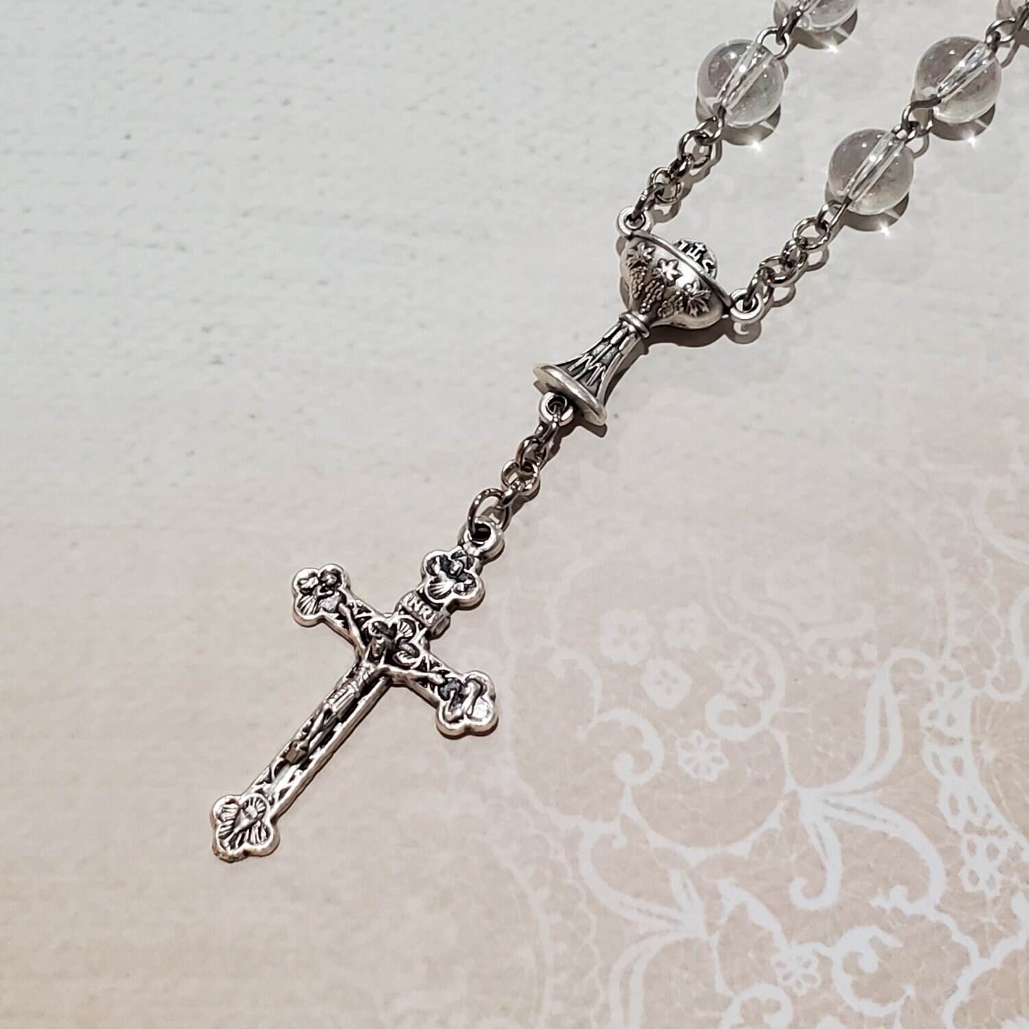 Chaplet of Adoration, Red Glass Beads, With Instructions, Chaplet of ...