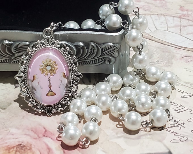 Blessed Sacrament Chaplet W How to Prayer Card Jesus Christ Devotional ...