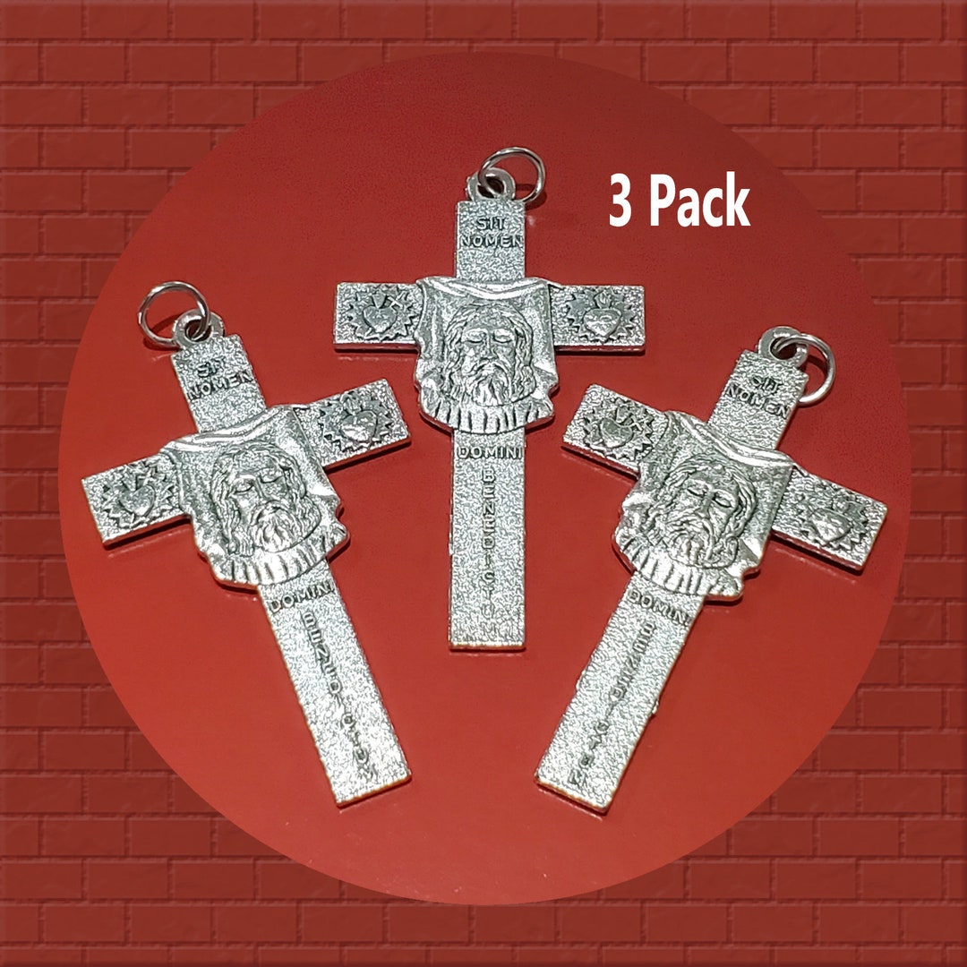 HOLY FACE of Jesus Cross (3 Pack), Holy Face Crucifix, Face of Christ ...