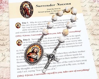 Surrender Novena ~ Chaplet ~ Fr. Dolindo Ruotolo ~ 6mm Siam ~ 7810 - Etsy