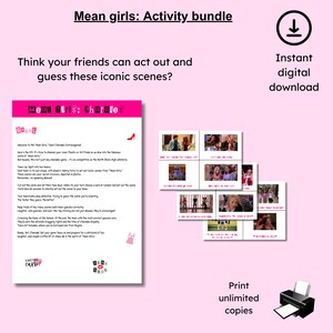 Mean Girls Party Games and Activities for Adults and Teens - Etsy