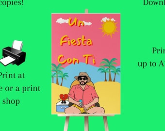 Bad Bunny Happy Birthday Water Bottle Label - Etsy