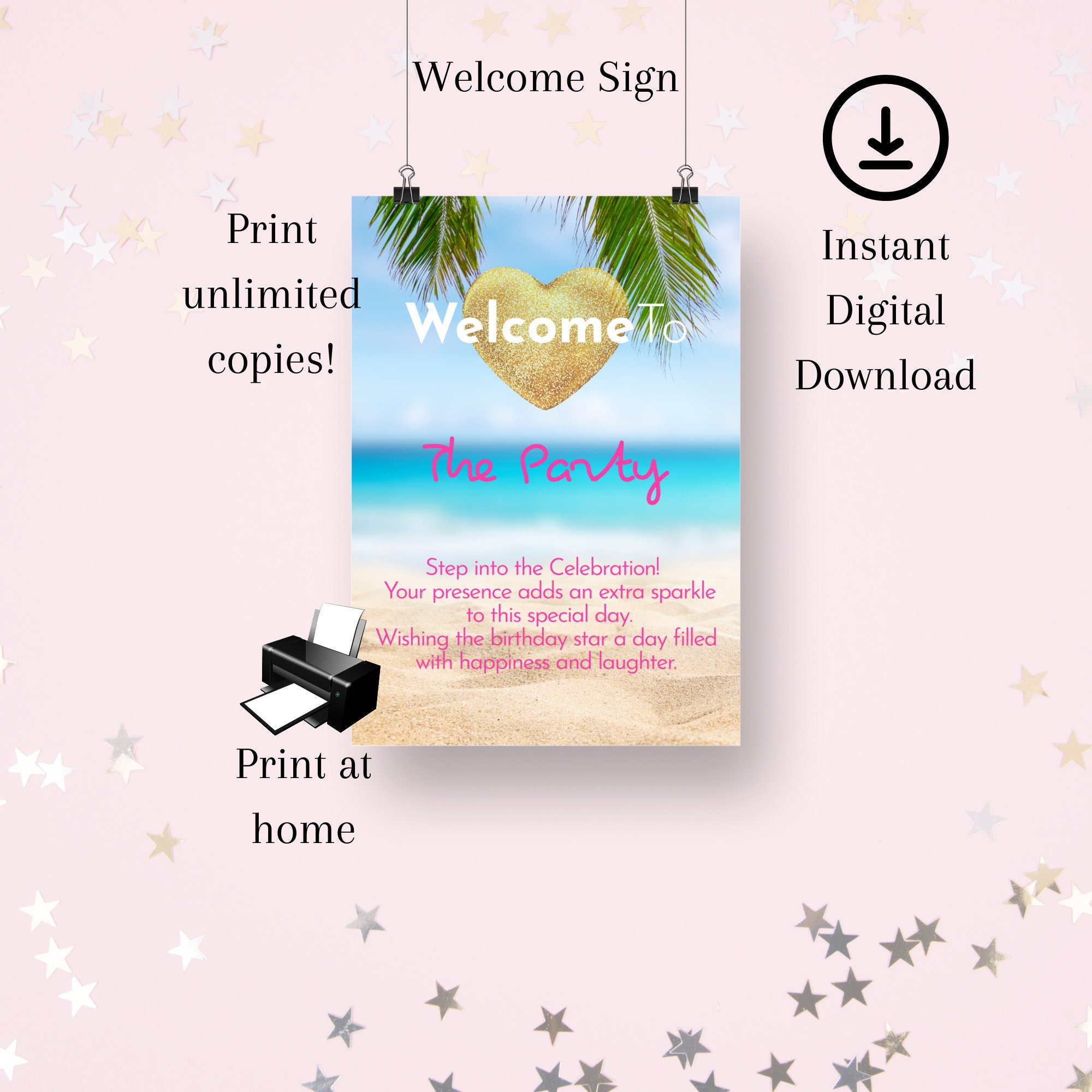 Tropical Island Welcome Entrance Sign - Etsy