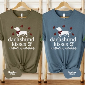 Fall Dachshund Shirt, Dachshund Sweatshirt, Dachshund T-shirt ...