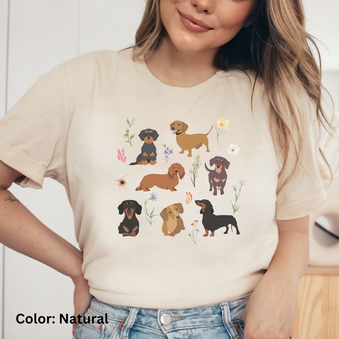 Dachshund Mom Shirt, Cottage Core Shirt for Dog Mom, Mothers Day Gift ...