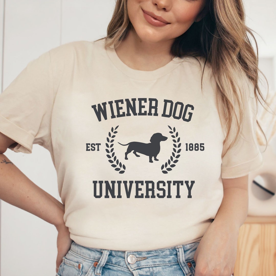 Dachshund Shirt, Weiner Dog University T-shirt, Weiner Dog Shirt ...