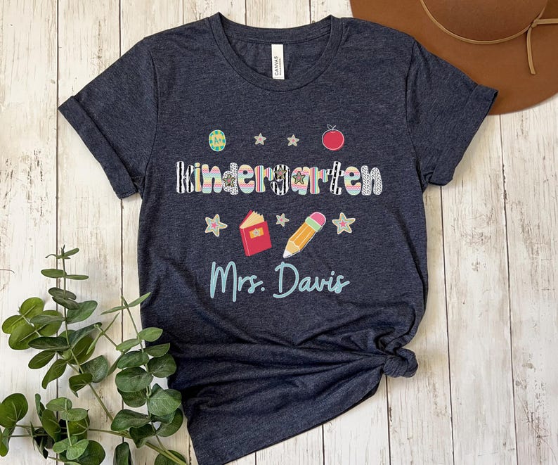 Personalized Kindergarten Teacher Team Shirt, Preschool, Custom Grade ...