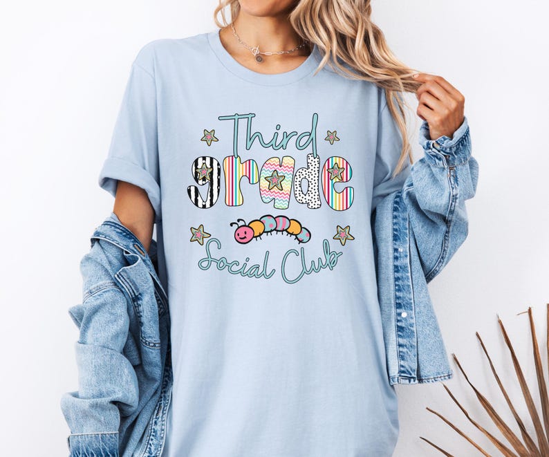 3rd Grade Teacher Team Shirt, Third Grade, Grade Level Shirt, Teacher ...