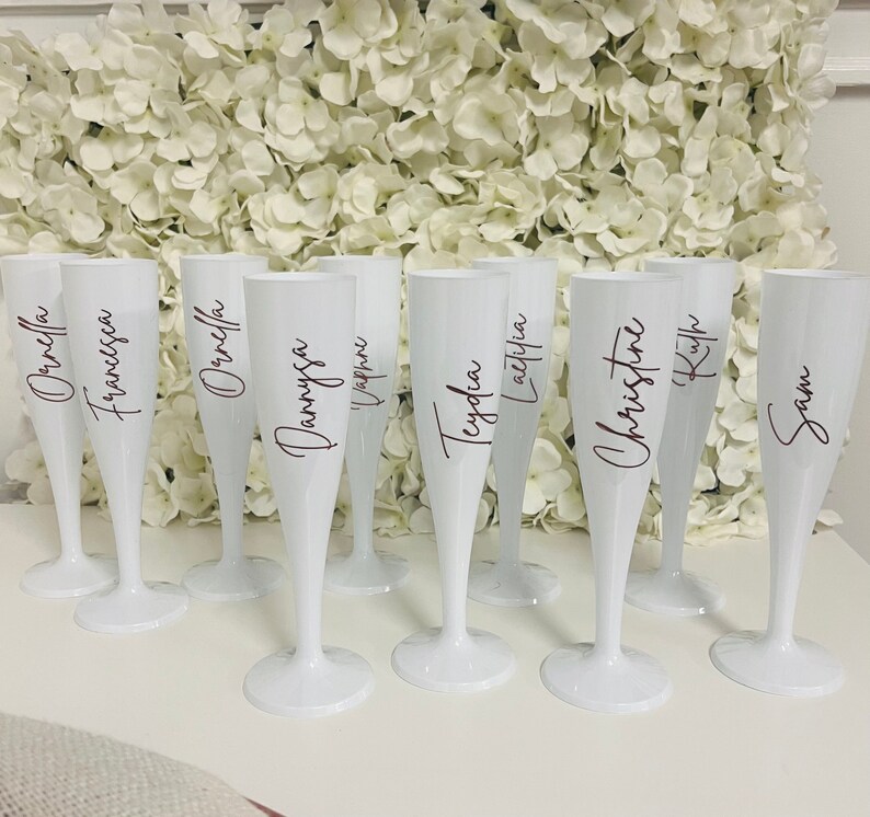 Pair/3/4/5+ Personalised Champagne Flutes | Hen Party/bride Team ...