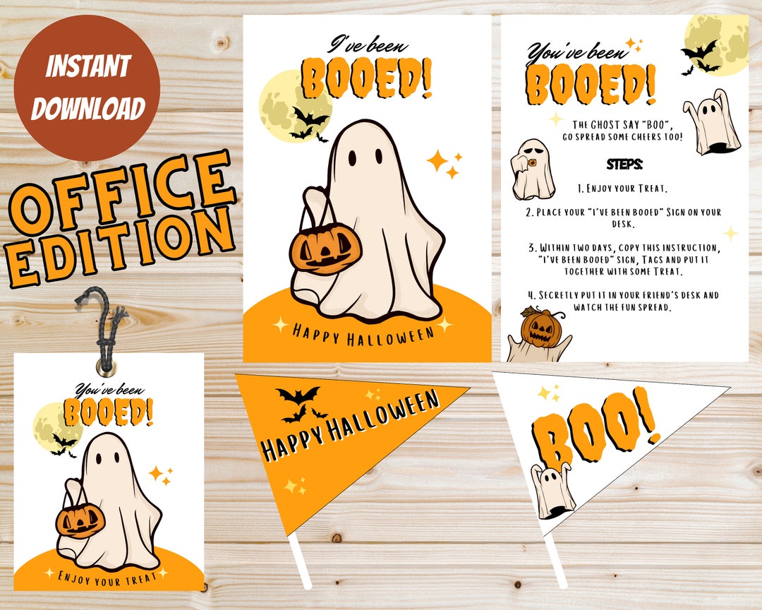 You've Been Booed Printable Office Edition, Ideal for Workplace ...