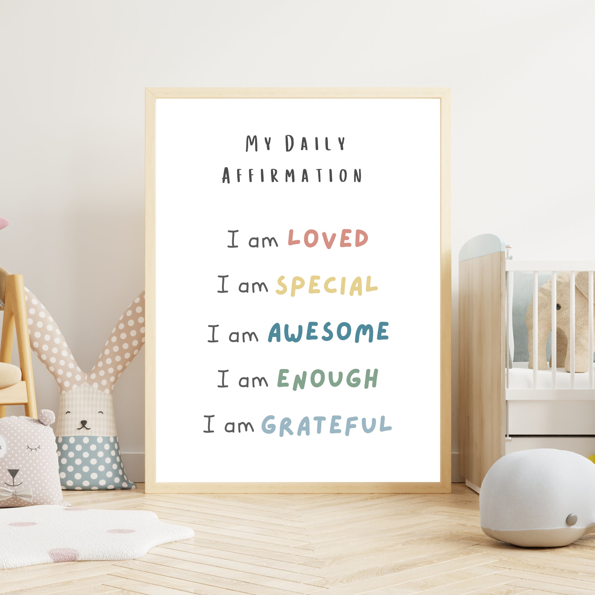 Affirmation Poster for Kids, Educational Quotes for Toddler, Classroom ...