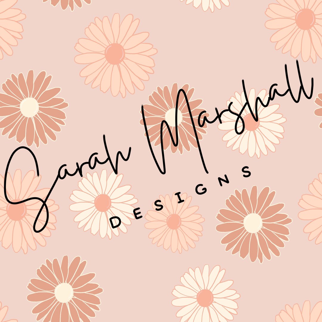 Boho Daisies Seamless File - Etsy