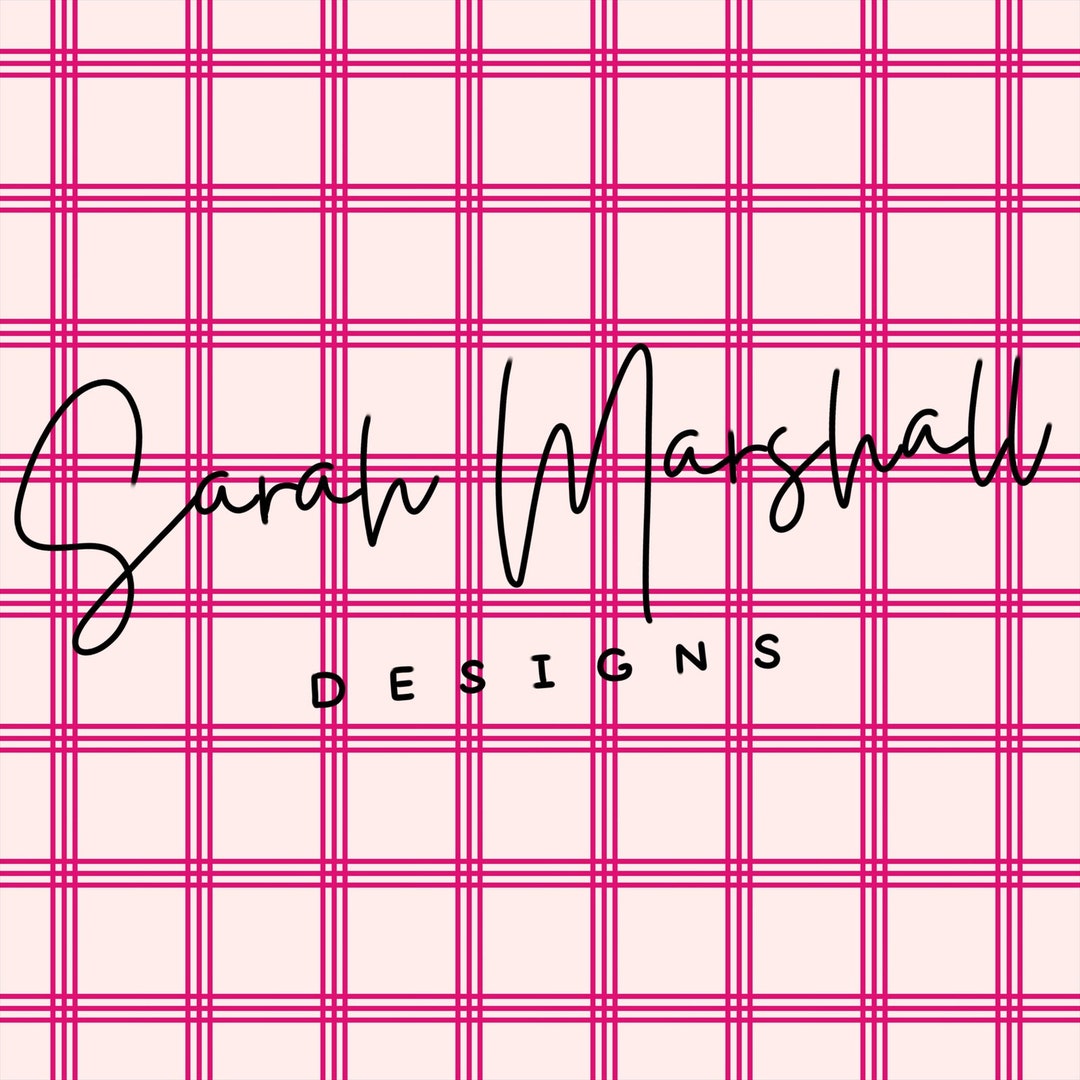 Pink Triple Grid Plaid Seamless File - Etsy