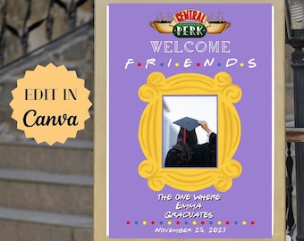 FRIENDS Welcome Sign I Friends Bridal Shower Welcome Sign I Friends ...