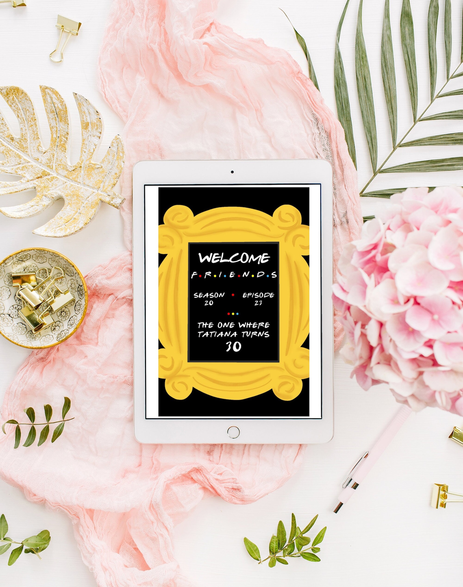 FRIENDS Welcome Sign I Friends Birthday Party Welcome Sign I Friends ...