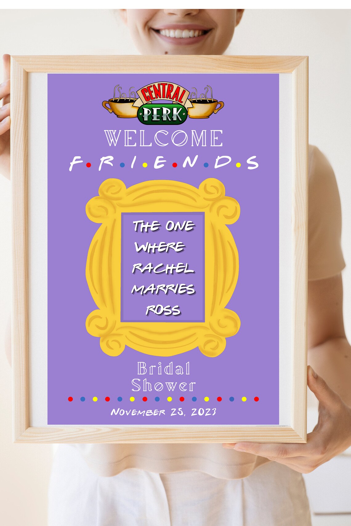 FRIENDS Welcome Sign I Friends Bridal Shower Welcome Sign I Friends ...