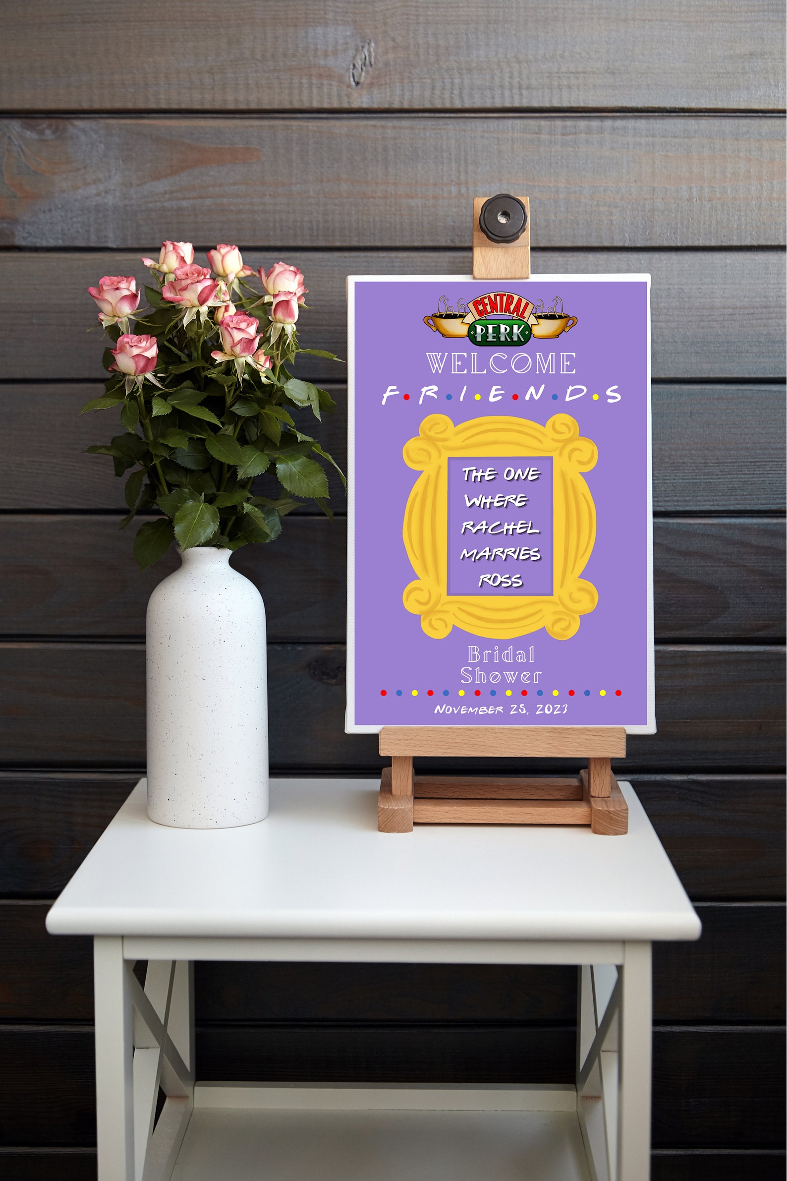 FRIENDS Welcome Sign I Friends Bridal Shower Welcome Sign I Friends ...