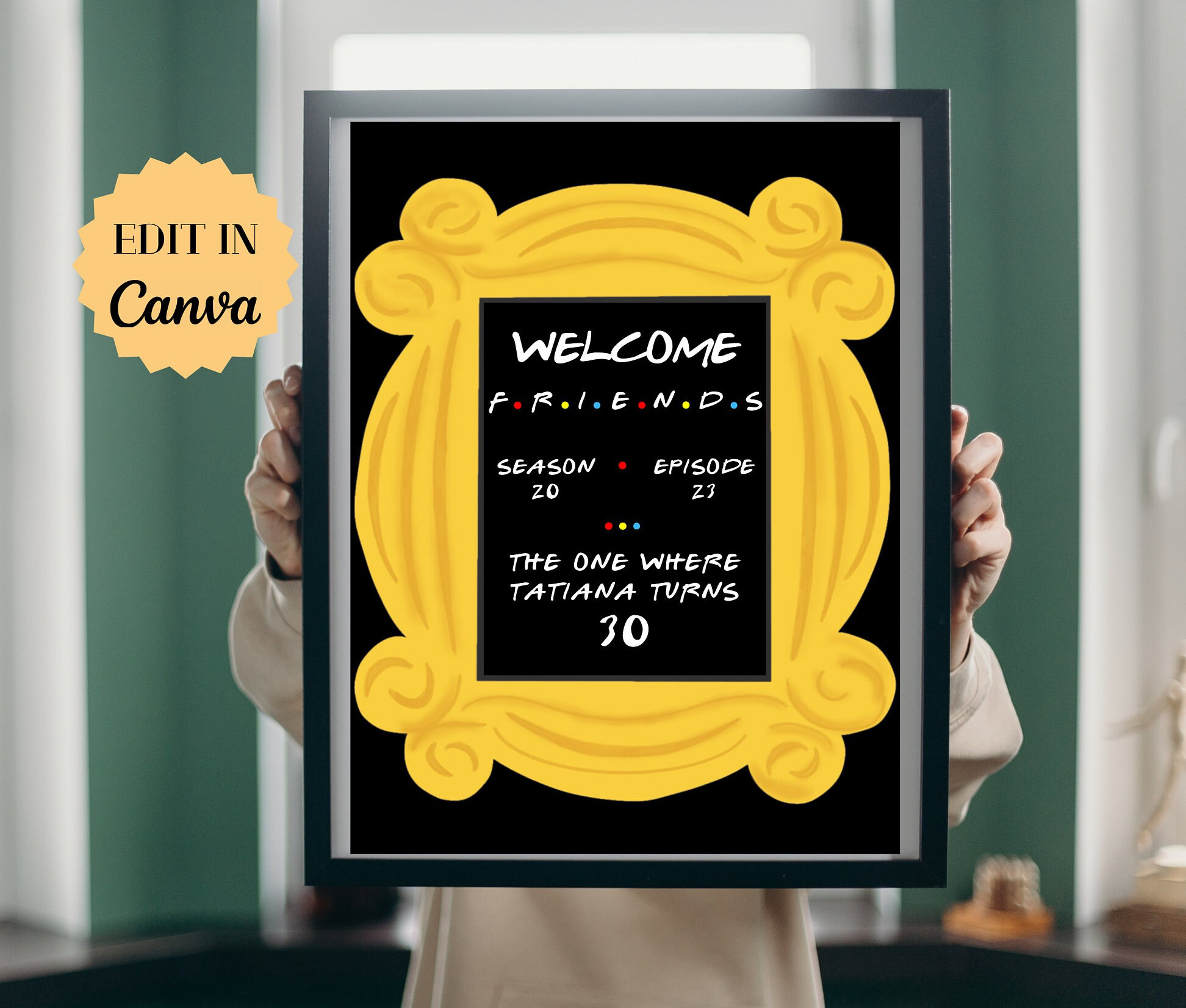 FRIENDS Welcome Sign I Friends Birthday Party Welcome Sign I Friends ...