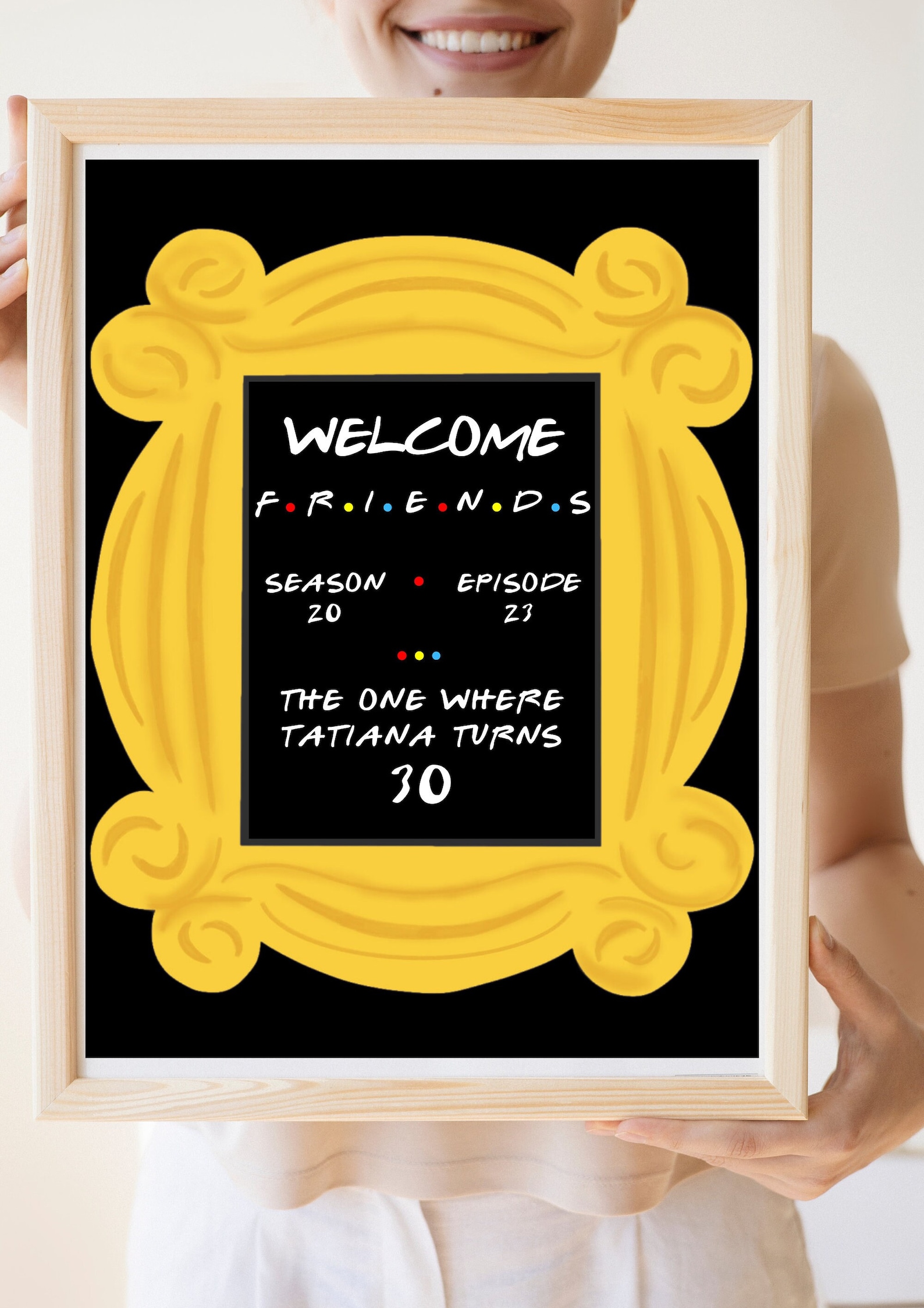 FRIENDS Welcome Sign I Friends Birthday Party Welcome Sign I Friends ...
