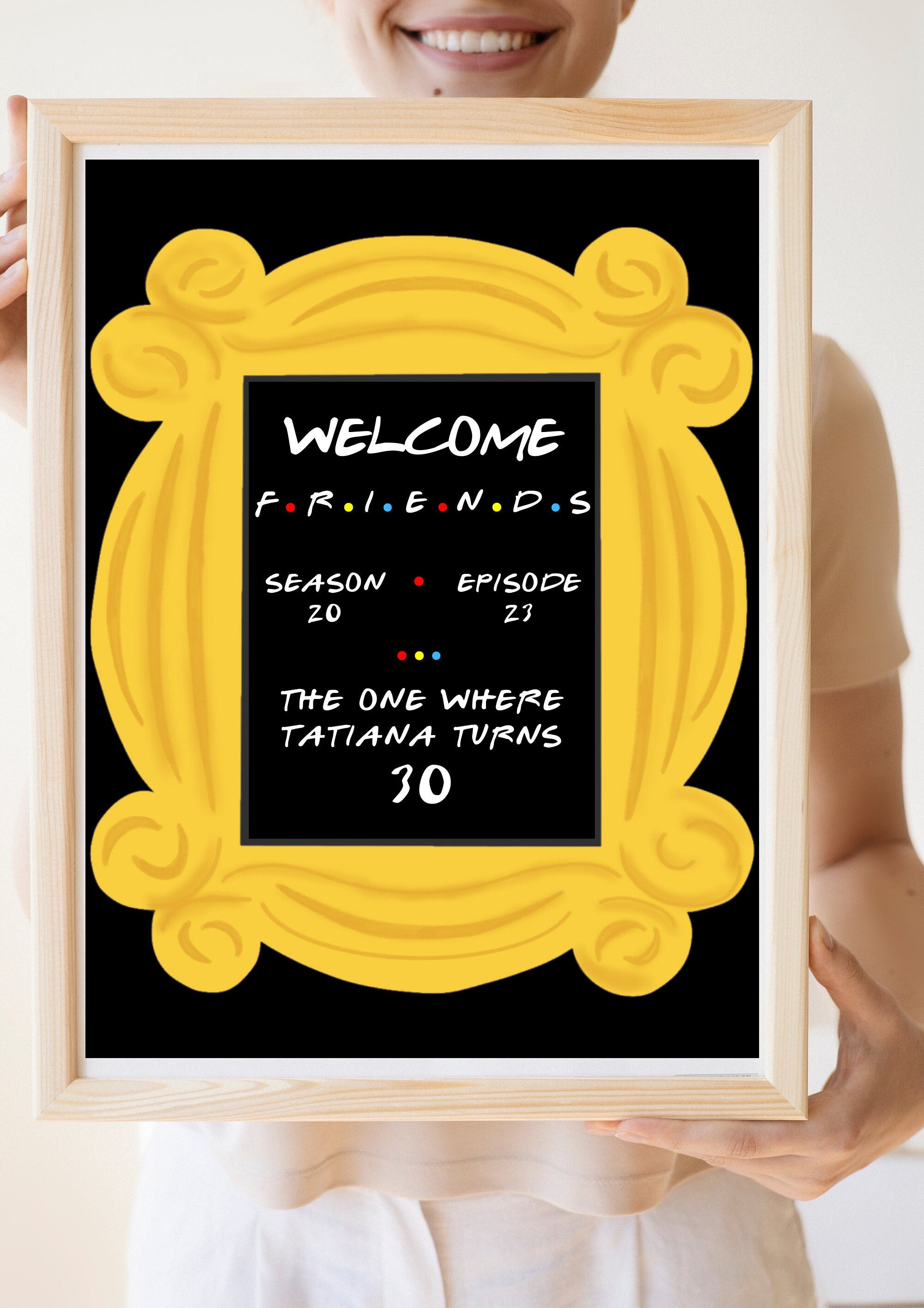 FRIENDS Welcome Sign I Friends Birthday Party Welcome Sign I Friends ...