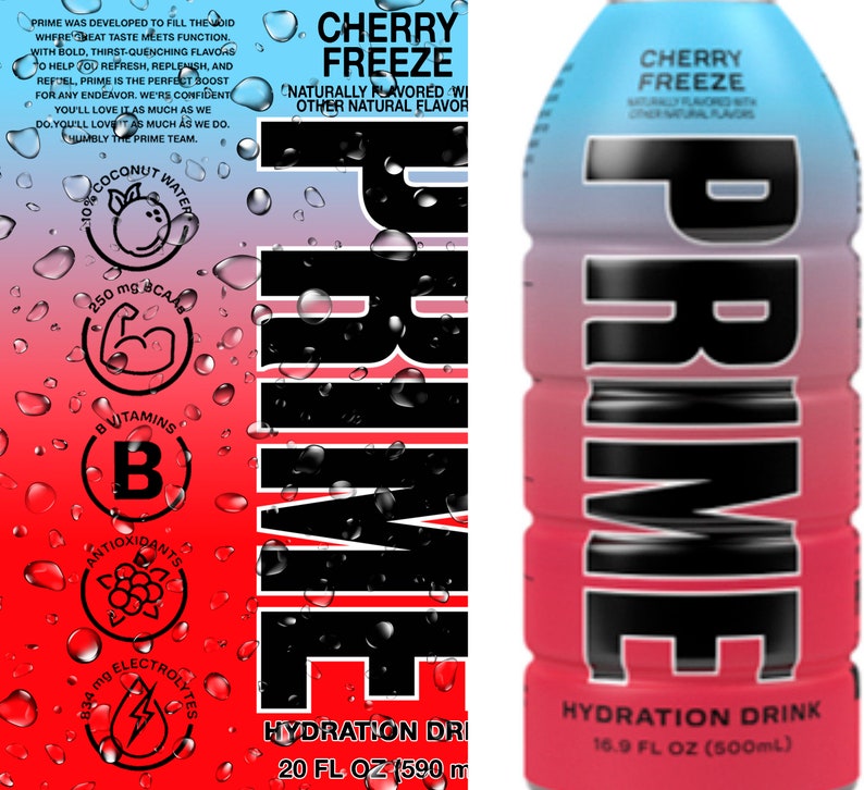 Prime Drink Cherry Freeze 4 Tumblers Templates 4 Mock Ups - Etsy